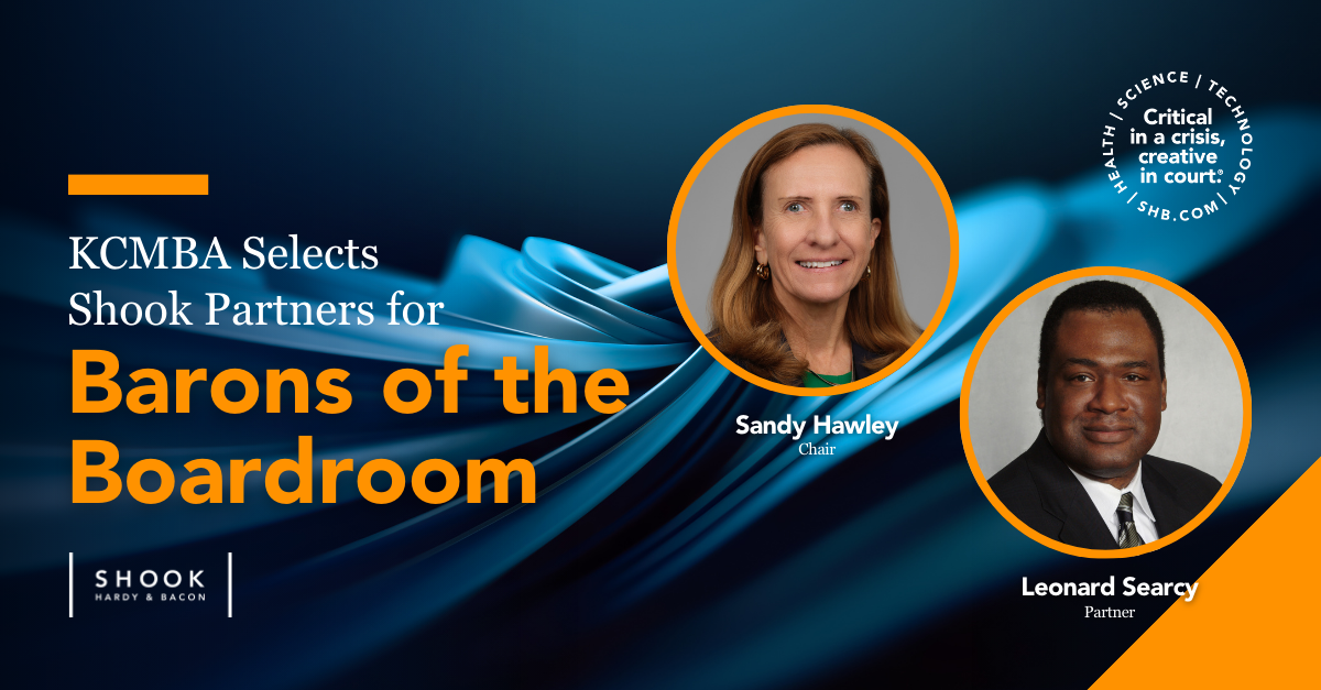 Shook Partners Named Barons of the Boardroom by KCMBA | News + Events ...